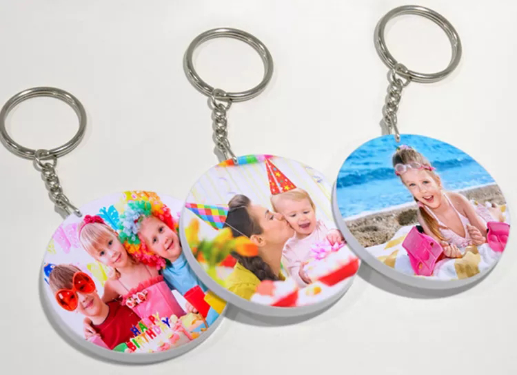 Sublimation 47mm Round Plastic Key Ring - Buy Sublimation 47mm Round ...